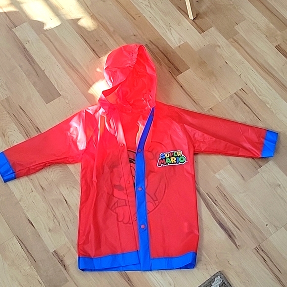 Nintendo | Jackets & Coats | Super Mario Rain Coat Nwot | Poshmark